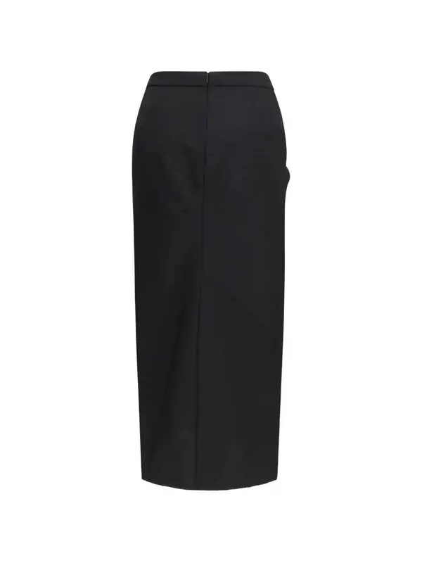 Givenchy Bonded Wrap Skirt - Black