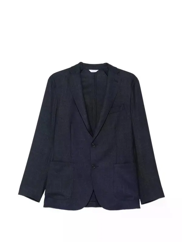 Boglioli K-jacket Single-breasted Patch-pockets Blazer - Blue