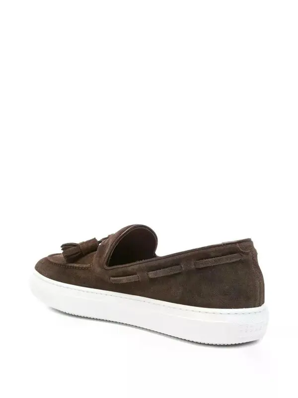 Fratelli Rossetti Tassel-detail Suede Loafers - Brown