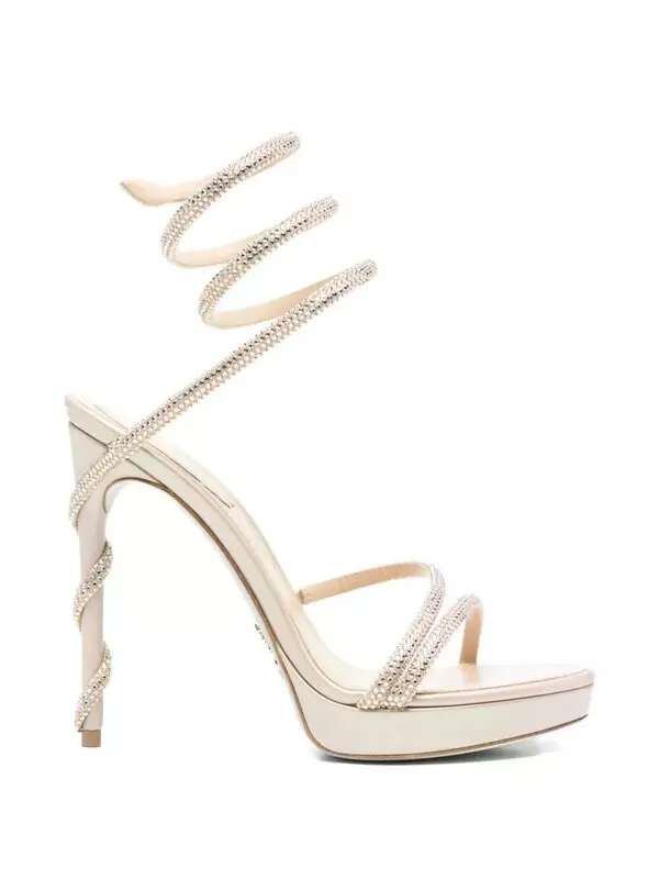 Rene Caovilla Margot Embellished-spiral Heeled Sandals