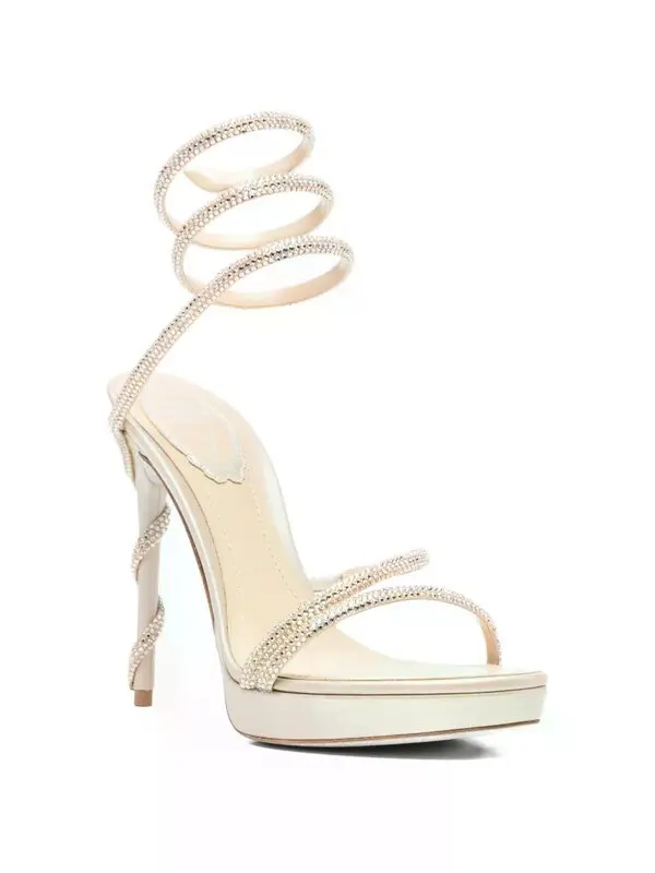 Rene Caovilla Margot Embellished-spiral Heeled Sandals