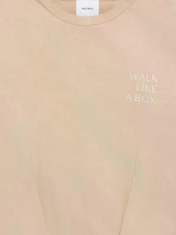 HALFBOY Slogan-print Darted Bodysuit