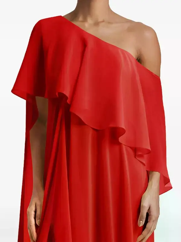GEMY MAALOUF One-shoulder Ruffled Dress