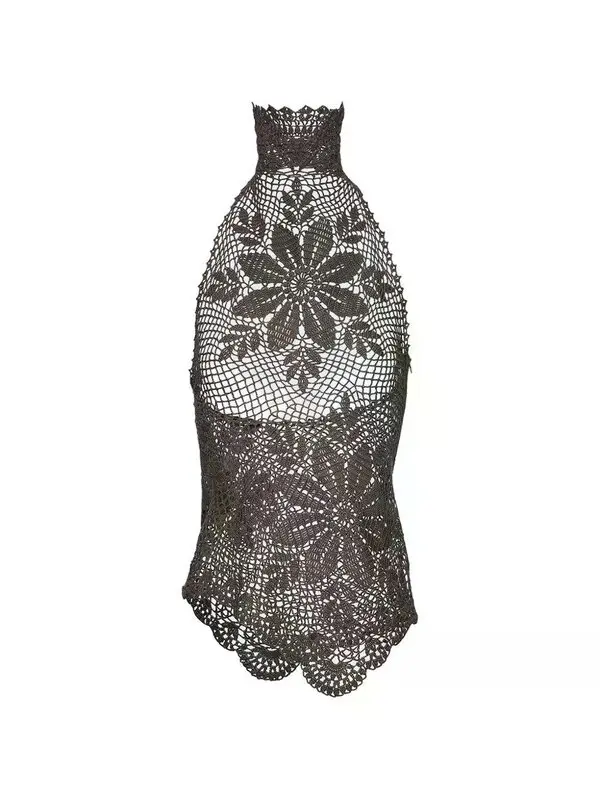 Magda Butrym Crochet Halter Top