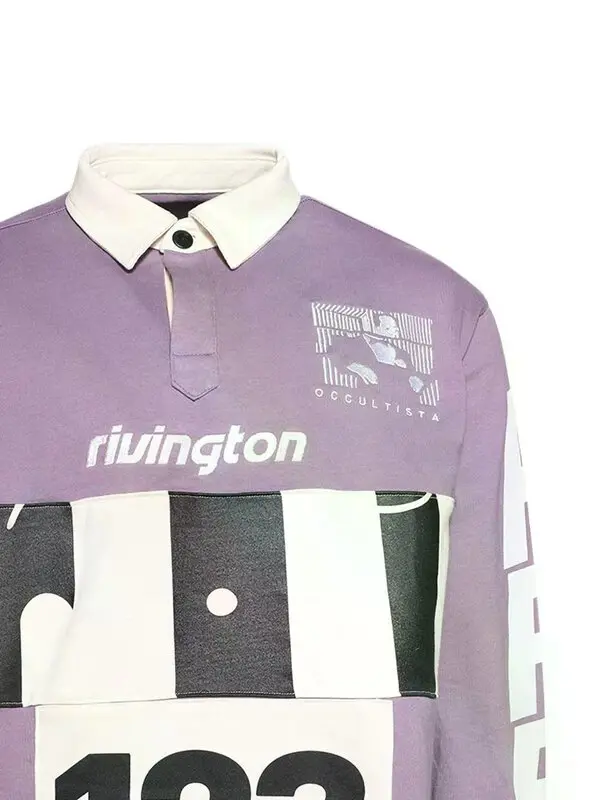 RIVINGTON ROI REBIS Apocrypha Rugby Long-sleeved Shirt - Purple