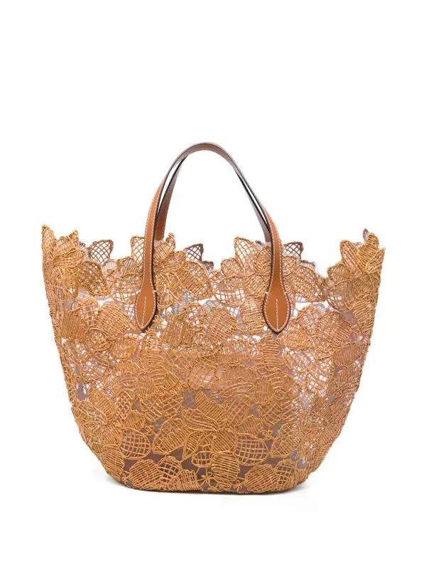 Ermanno Scervino Floral-lace Tote Bag - Neutrals