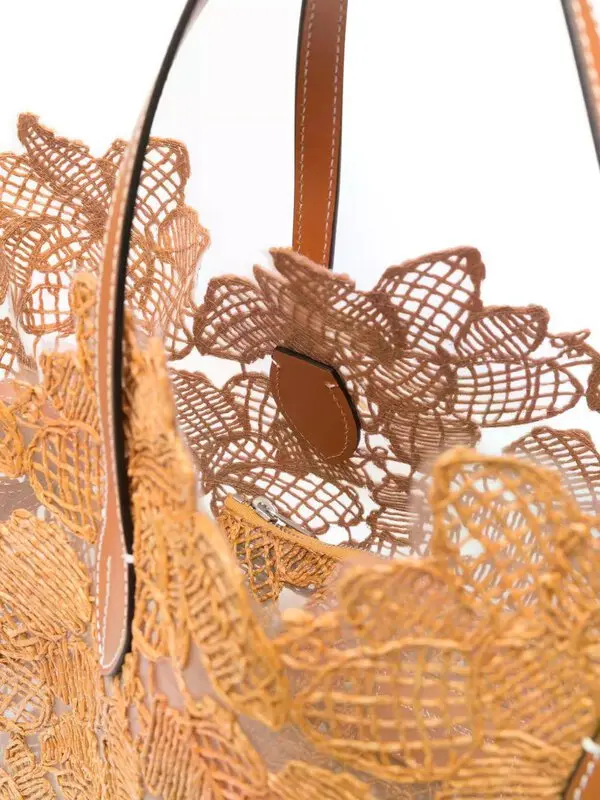 Ermanno Scervino Floral-lace Tote Bag - Neutrals