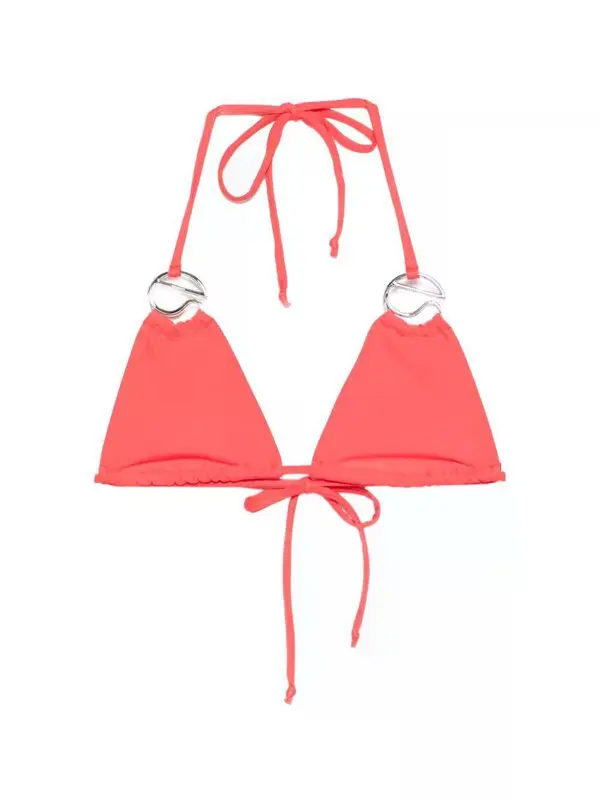 Coperni Logo Appliqué Bikini Top - Red