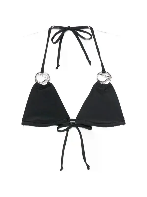 Coperni Logo-appliqué Bikini Top - Black