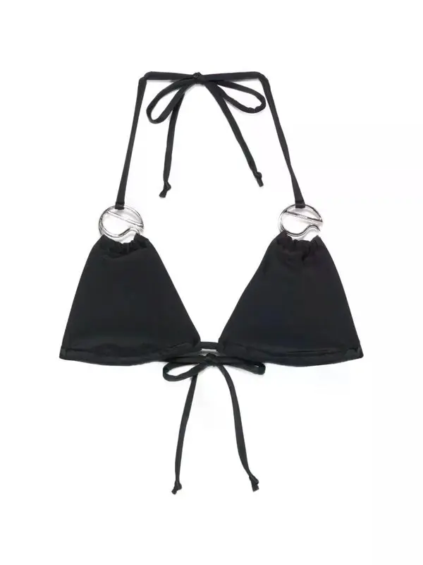 Coperni Logo-appliqué Bikini Top - Black
