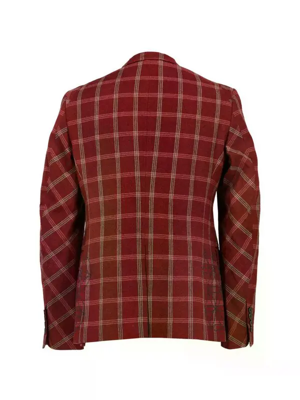 John Richmond Checked Embroidered Blazer