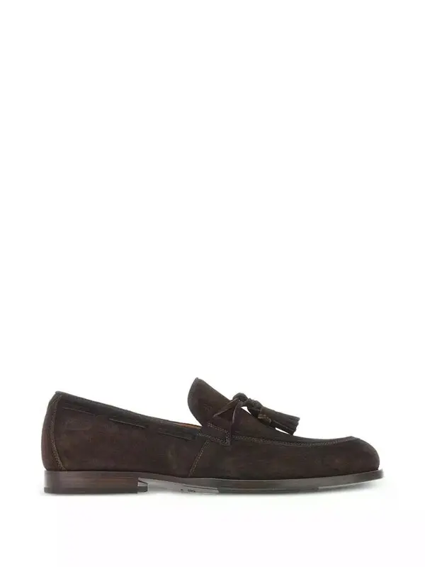 FABI Tassel Detail Leather Loafers