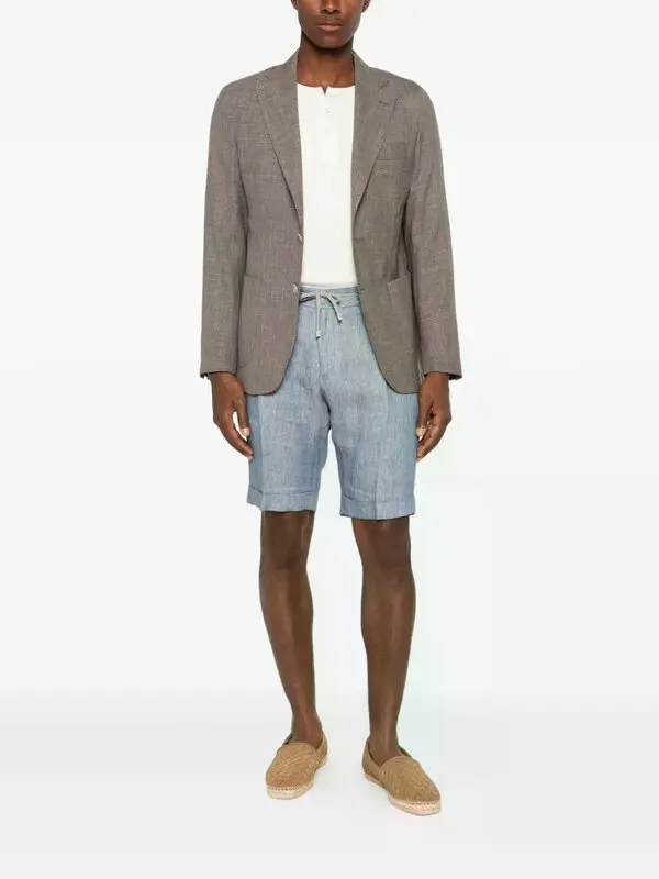 BARBA NAPOLI Single-breasted Blazer - Brown