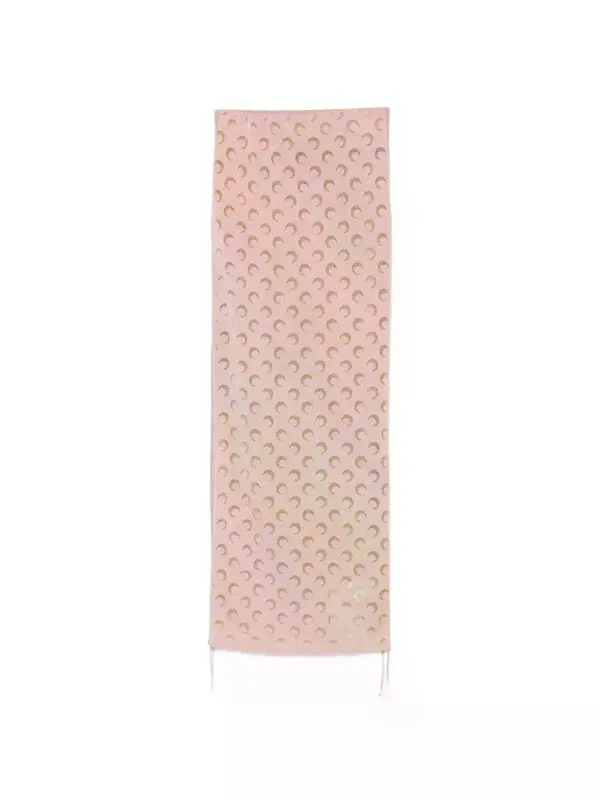 MARINE SERRE Moon Print Ruched Skirt - Pink