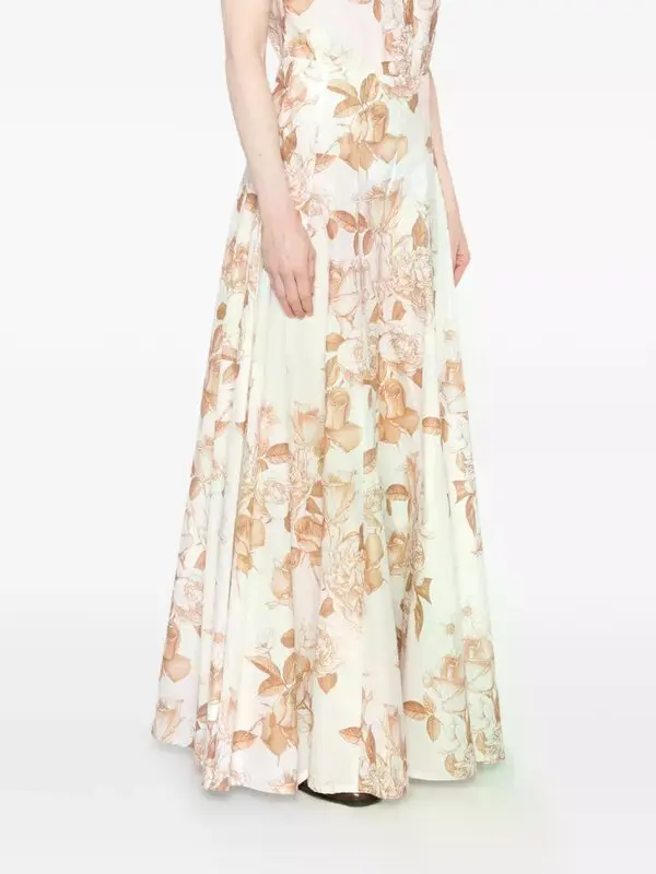 LAVI COUTURE Floral-print Palazzo Pants
