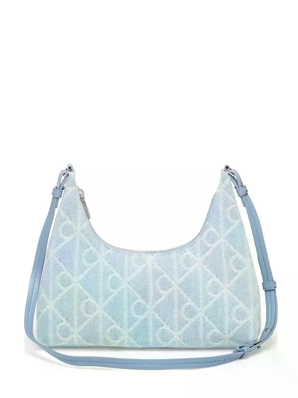 Calvin Klein Monogram-pattern Shoulder Bag - Blue