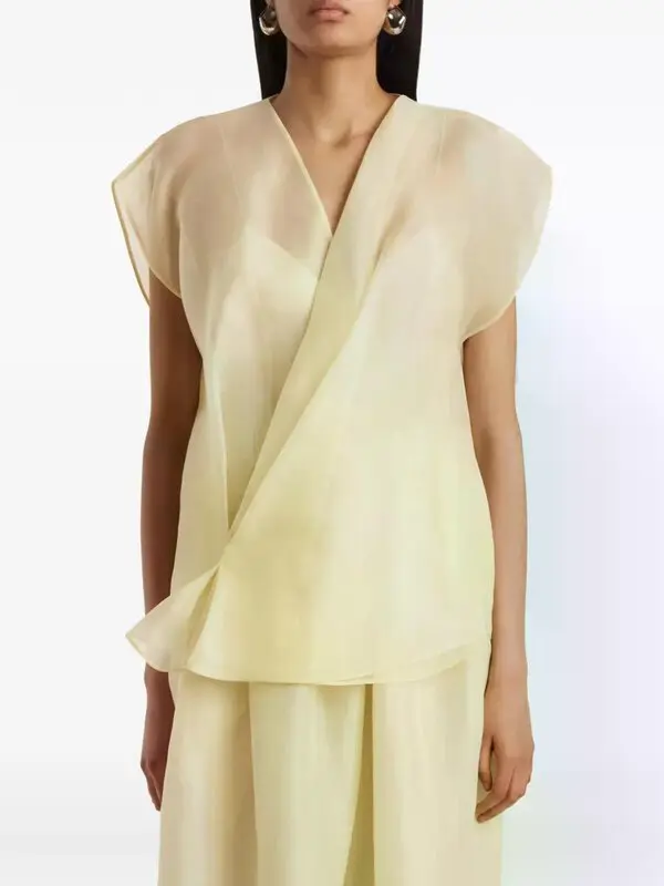 Khaite Wrap Top - Neutrals