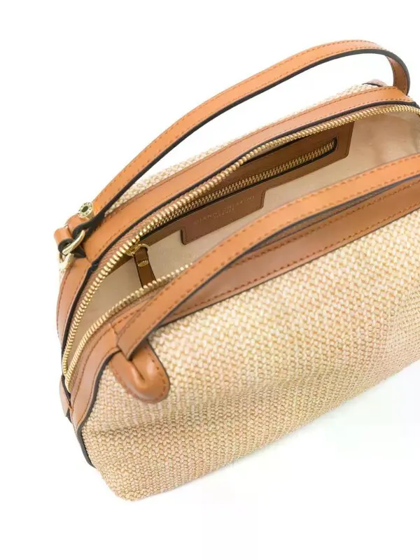 GIANNI CHIARINI Alifa Woven-effect Tote Bag - Neutrals