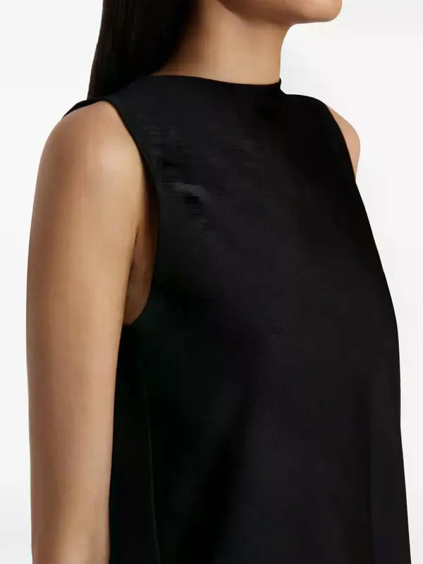 Khaite Tora Sleeveless Top - Black
