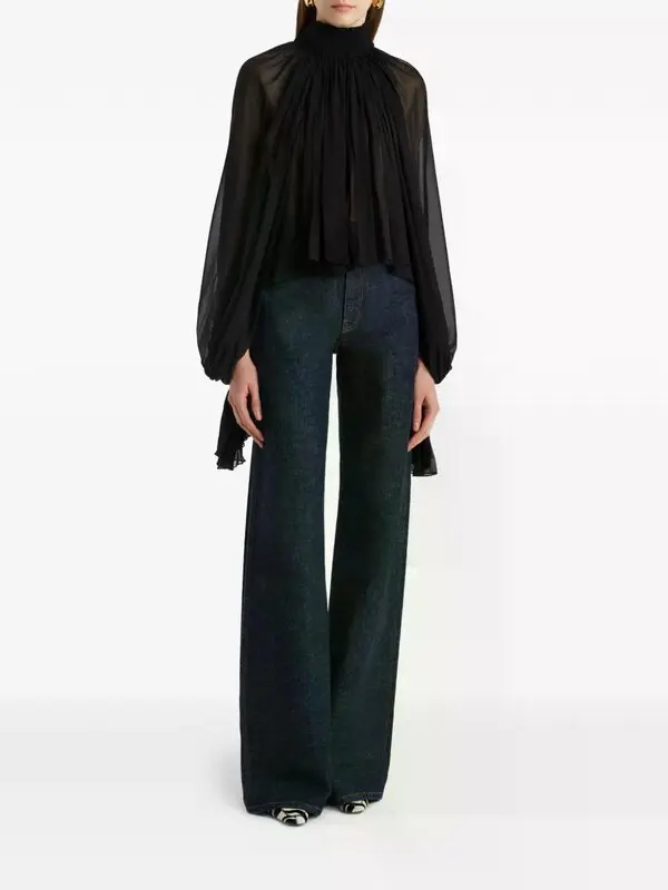 Khaite Dane Stretch Wide-leg Jeans
