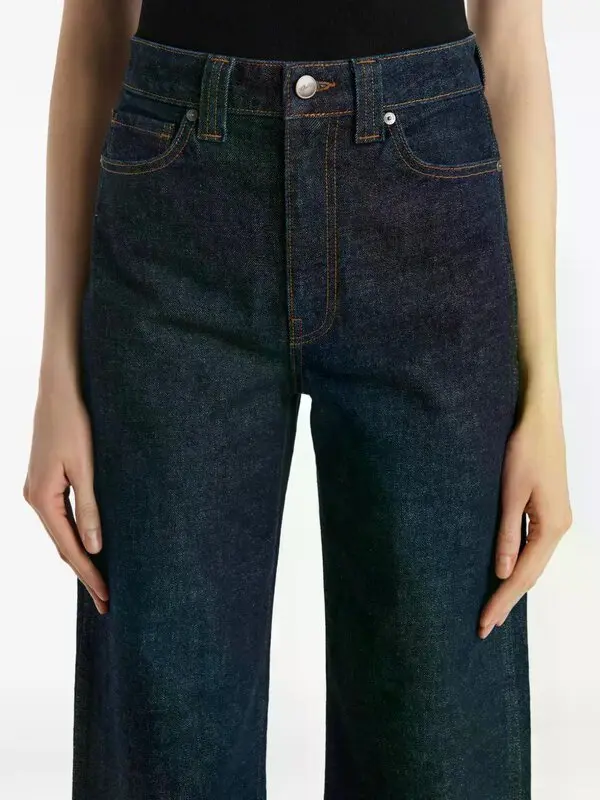 Khaite Dane Stretch Wide-leg Jeans