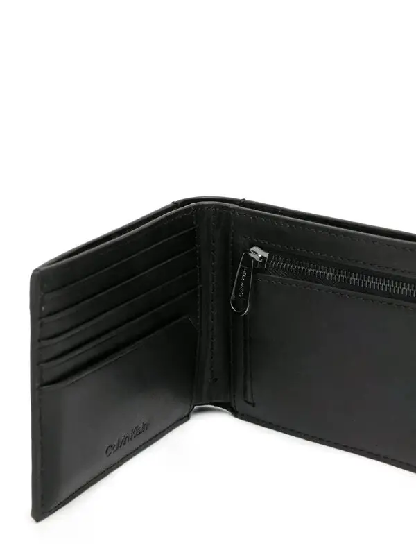 Calvin Klein Logo-plaque Bi-fold Leather Wallet