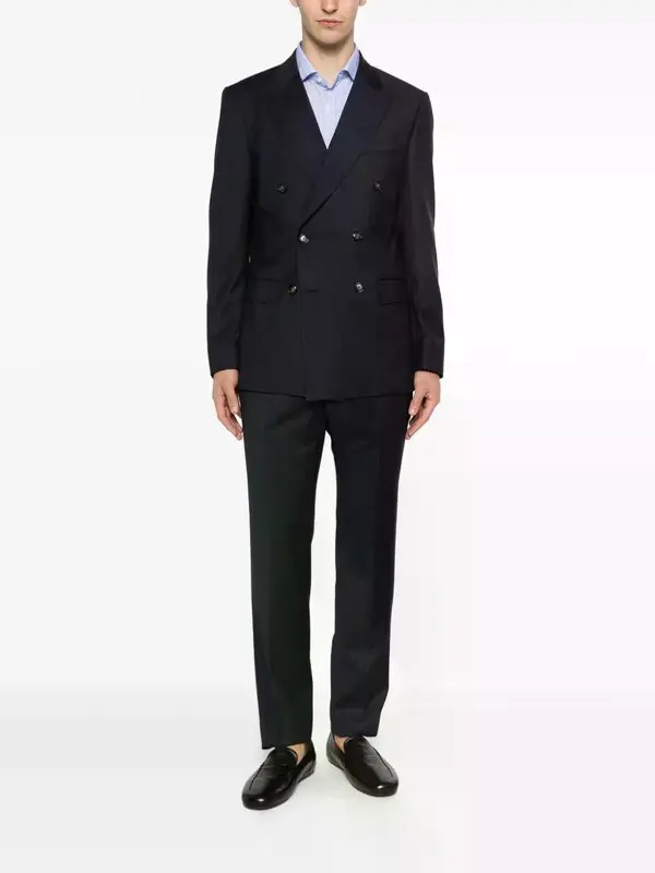 BOSS Double-breasted Virgin Wool Suit