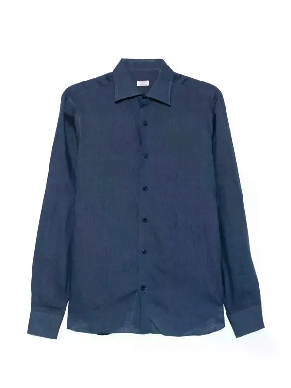 BORRIELLO NAPOLI Long-sleeves Shirt - Blue