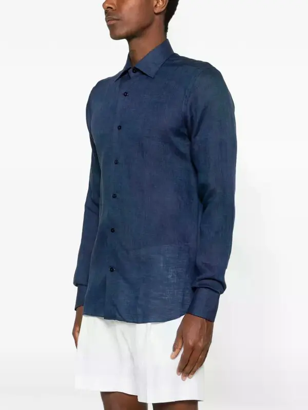 BORRIELLO NAPOLI Long-sleeves Shirt - Blue