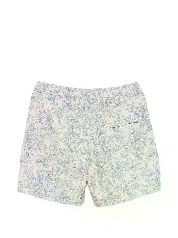Eleventy Floral-print Swim Shorts