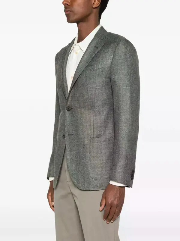 Corneliani Single-breasted Blazer - Green