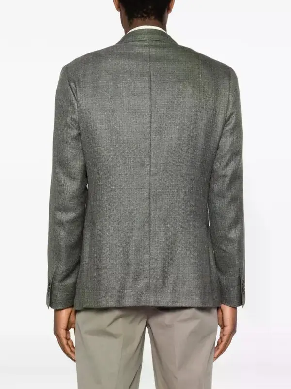 Corneliani Single-breasted Blazer - Green