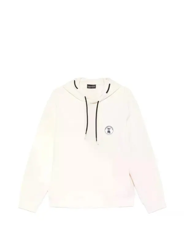Emporio Armani Dog Patch Hoodie - Neutrals