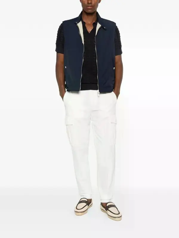 Eleventy Belt-loop Cargo Pants - White
