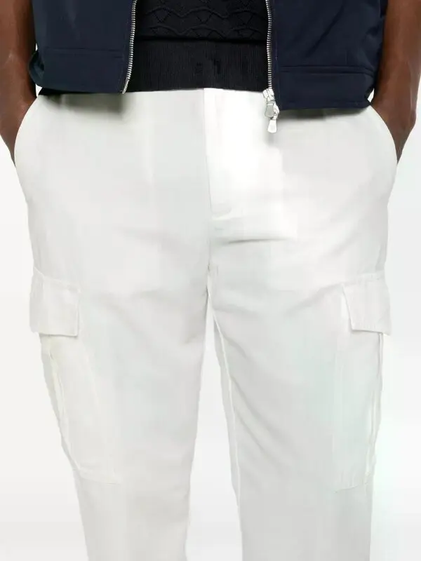 Eleventy Belt-loop Cargo Pants - White