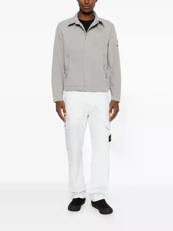 Stone Island Logo Patch Shirt Jacket
