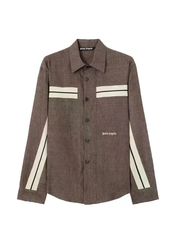 Palm Angels Logo-embroidery Track Shirt