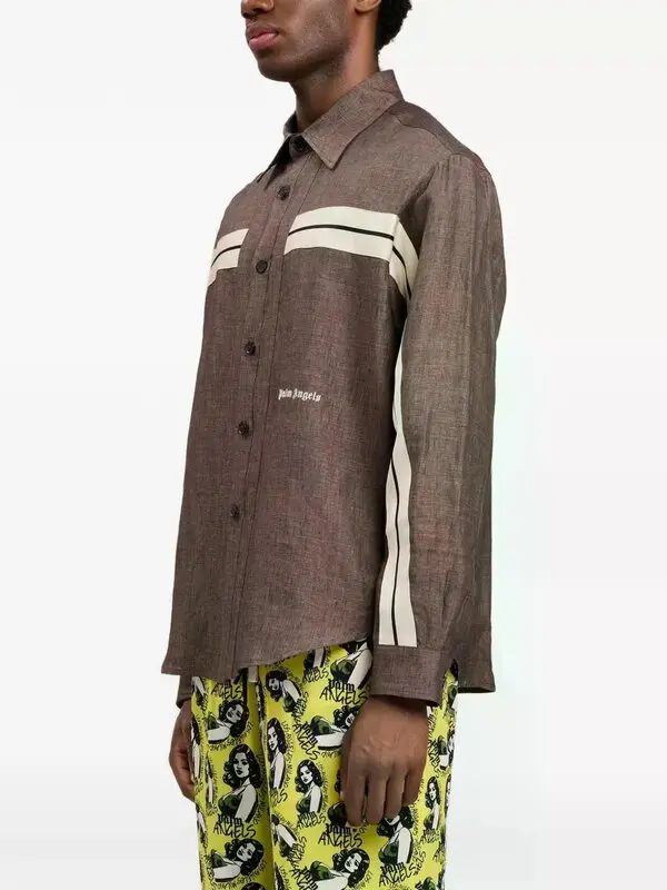 Palm Angels Logo-embroidery Track Shirt