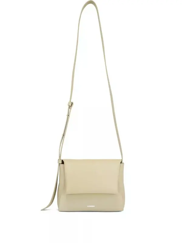 JIL SANDER Mini Flap-detail Shoulder Bag - Neutrals