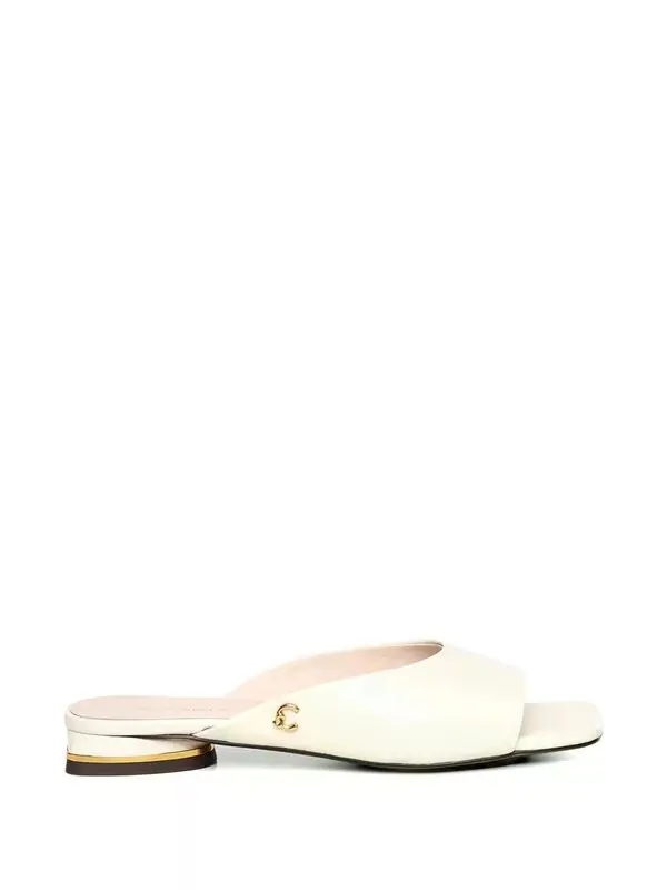 COCCINELLE Logo-plaque Leather Sandals