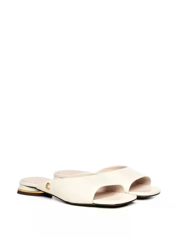 COCCINELLE Logo-plaque Leather Sandals