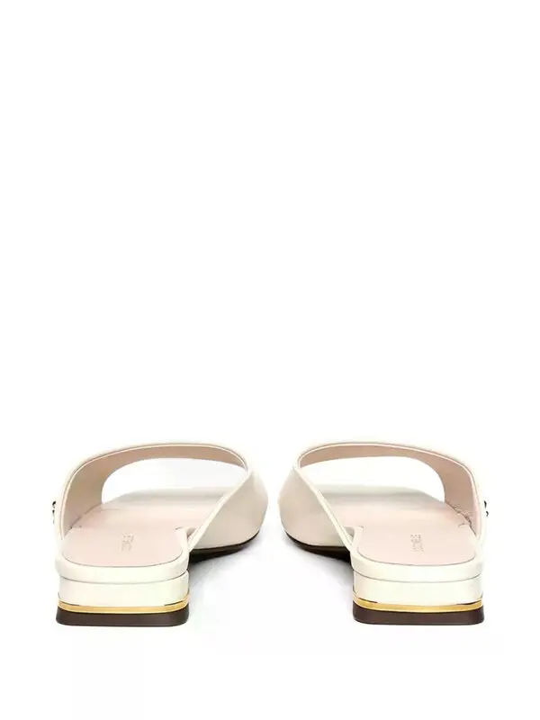 COCCINELLE Logo-plaque Leather Sandals