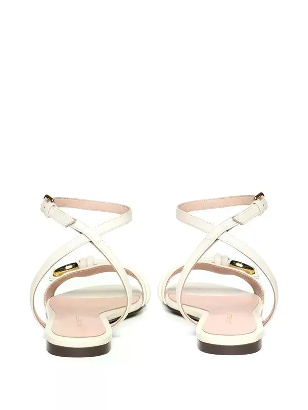COCCINELLE Buckle-fastening Leather Sandals - Neutrals