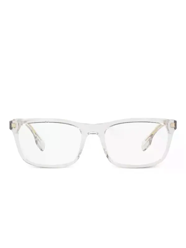Burberry Elm Rectangle-frame Eyeglasses - White