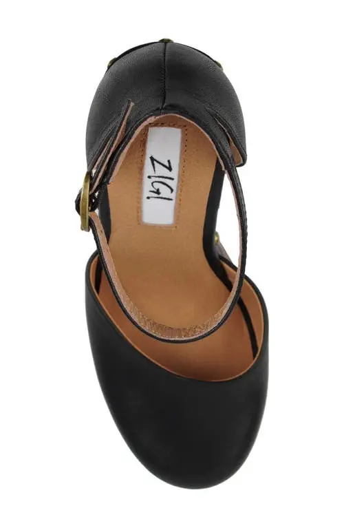ZIGI Divaa Ankle Strap Platform Pumps - Black