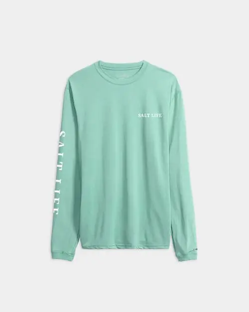 SALT LIFE Mahi Way Long Sleeve Slx Performance Tee - Green