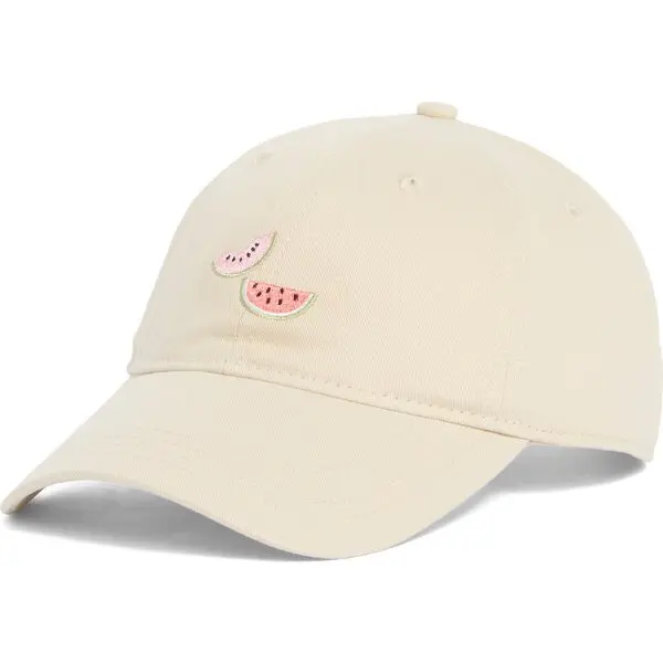 FRASIER STERLING Watermelon Embroidered Baseball Cap - Khaki