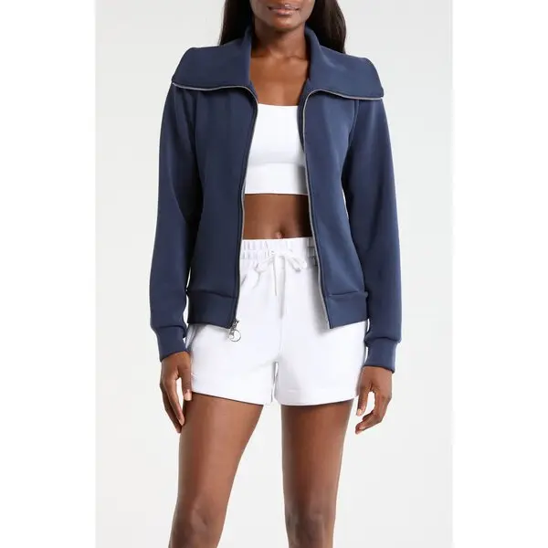 MPG Oversize Zip Jacket - Navy Blazer
