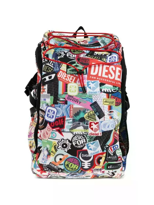 DIESEL® Logo-patch Drawstring Backpack