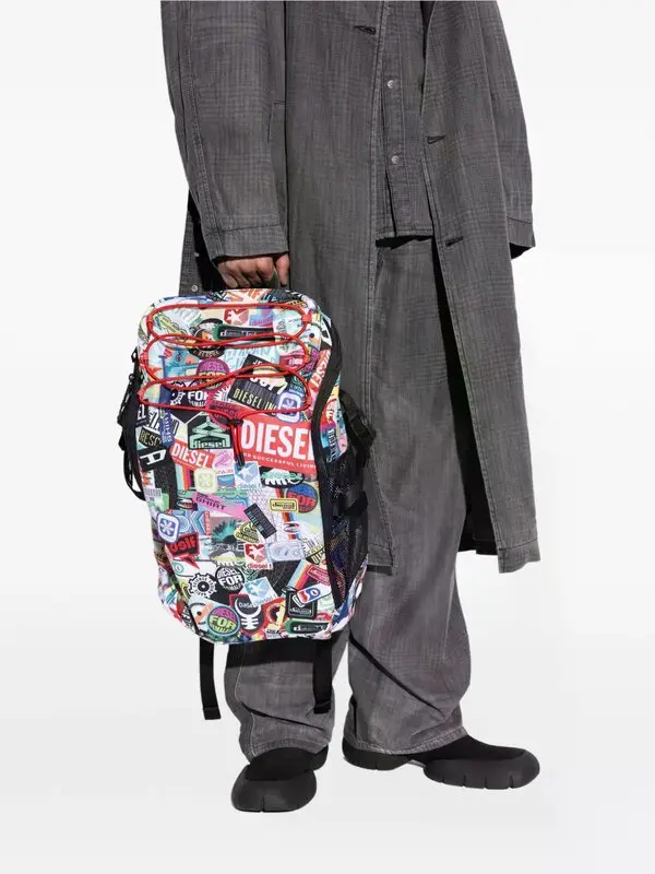 DIESEL® Logo-patch Drawstring Backpack